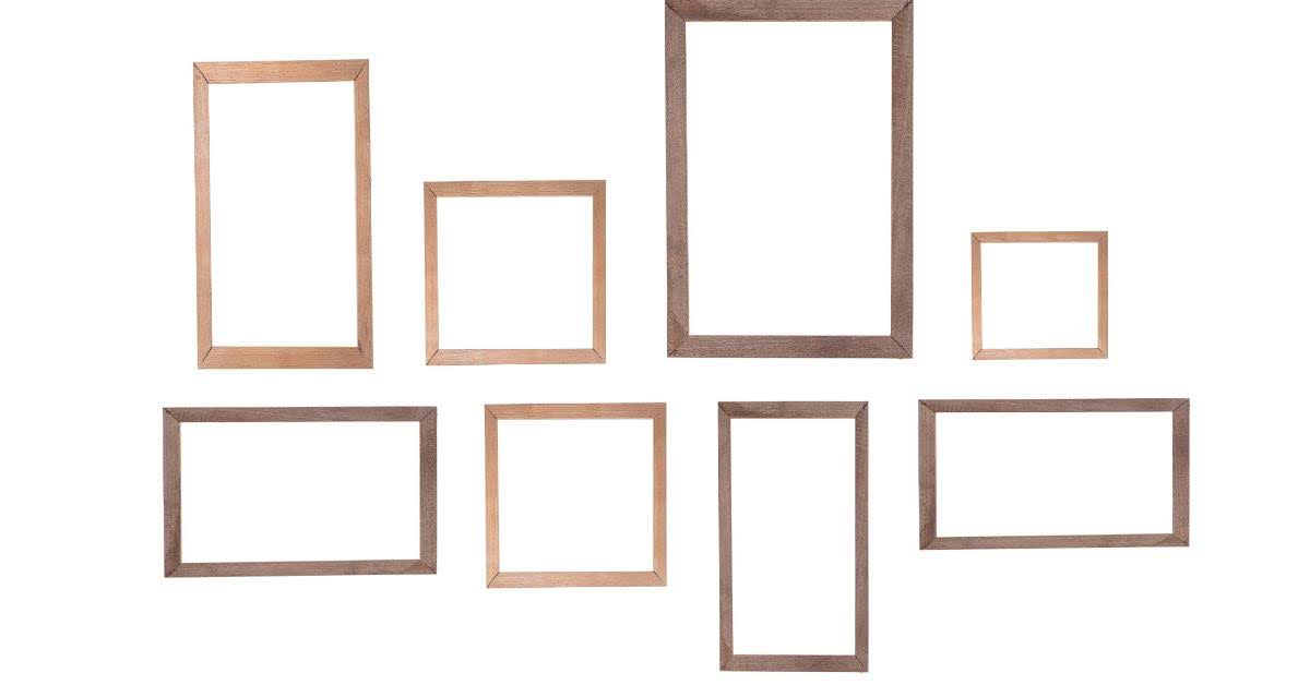How to Hang Different Sized Frames – Smile Art Design