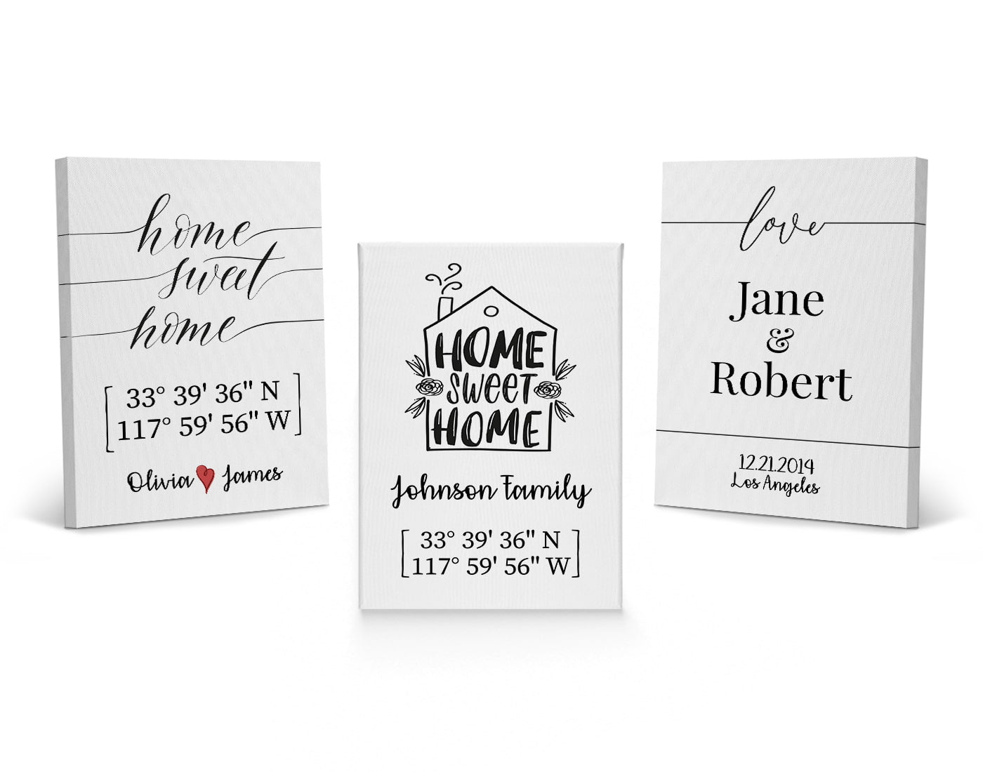 Custom Text Print: Custom Text Framed Wall Art – Smile Art Design